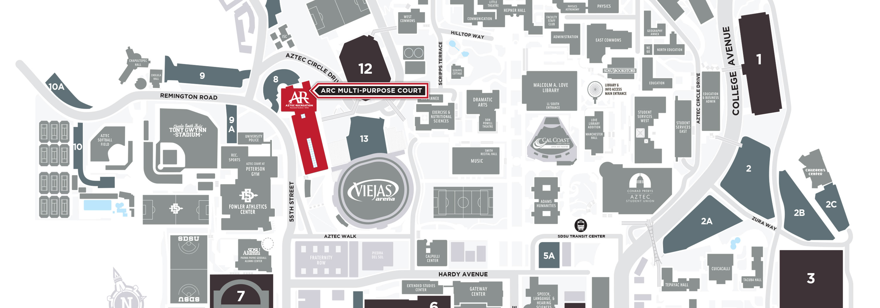 Credit Classes Locations | Aztec Recreation | A.S. | San Diego State ...