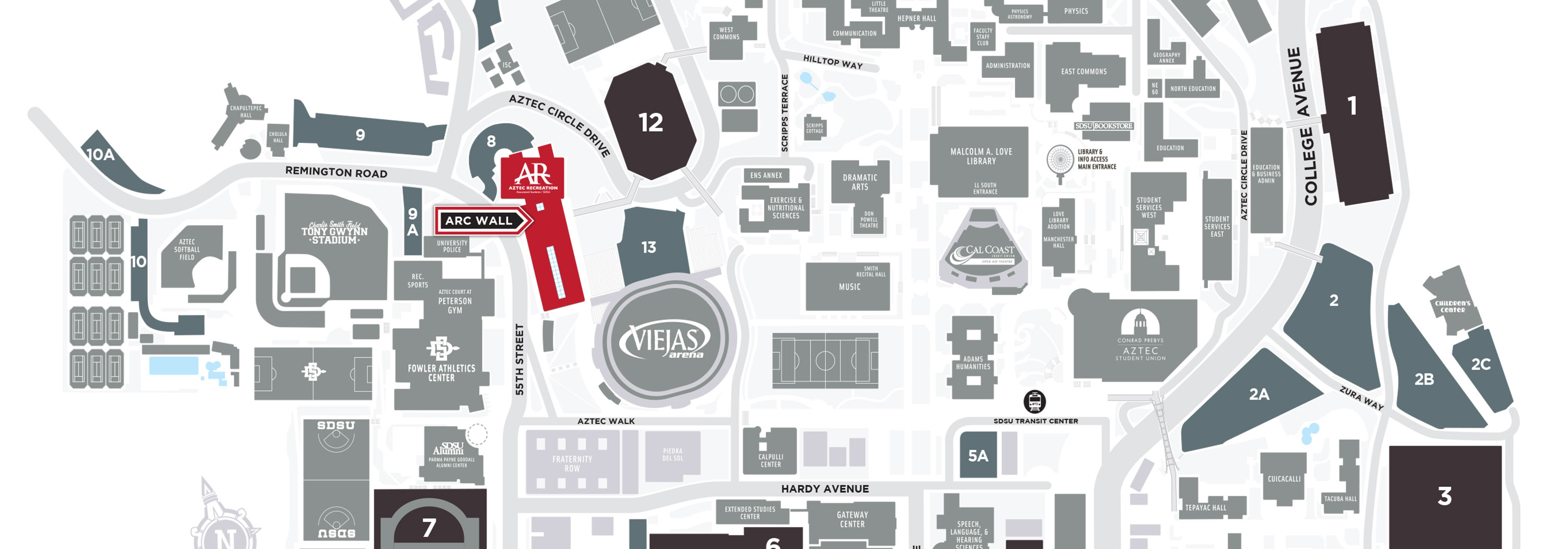 Credit Classes Locations | Aztec Recreation | A.S. | San Diego State ...